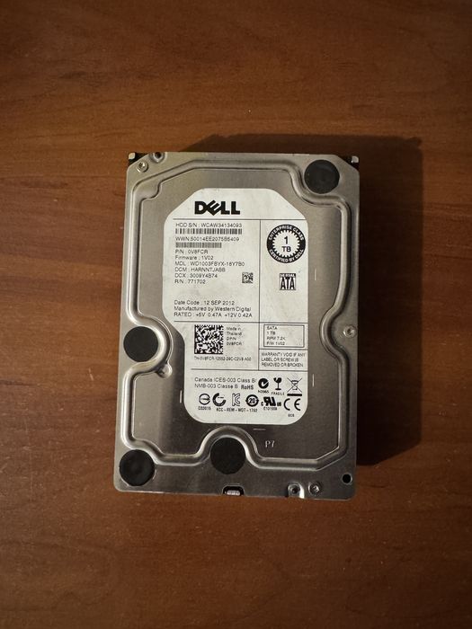 Жорсткий диск 1 TB Dell: 500 грн. - Комплектуючі та аксесуари Тернопіль на Olx