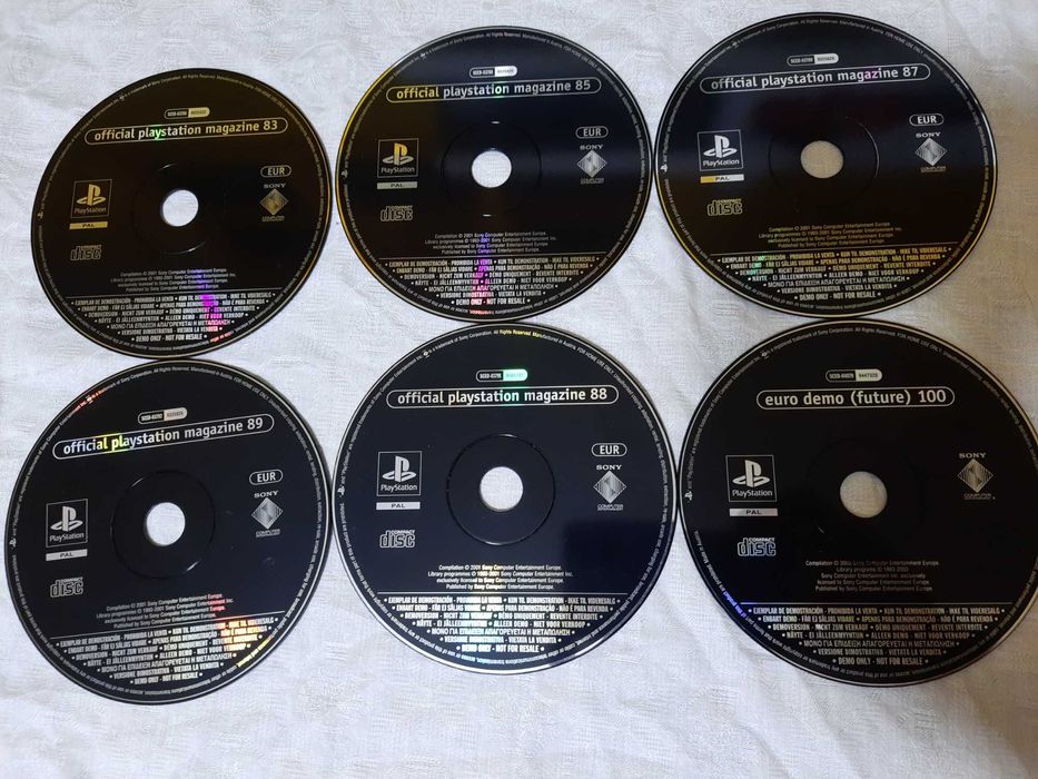 Euro Demos playstation ps1 one ps2 ps3 jogos Discs 26\35\100 etc Alfena ...