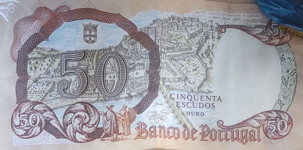 Notas 50 escudos 100 escudos e 100 posetas Oeiras E São Julião Da Barra ...