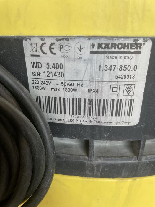 Kärcher WD 5400 пилосос водосос керхер: 3 500 грн. - Пилососи Київ на Olx