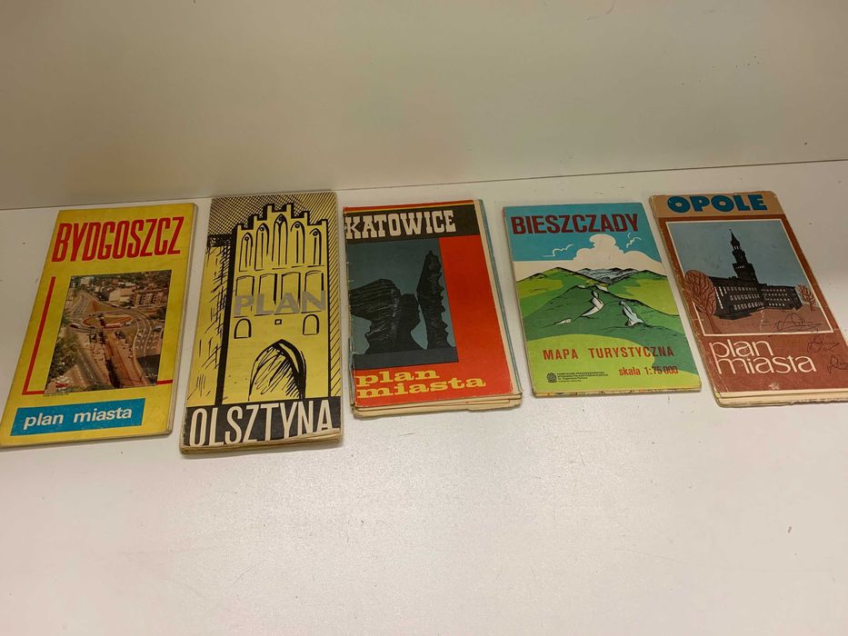 Stare Mapy Mapa Miast Polski PRL lata 70-te Zestaw Biała Podlaska • OLX.pl