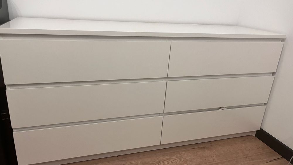 Komoda Malm 6 szuflad Ikea biała Warszawa Białołęka • OLX.pl