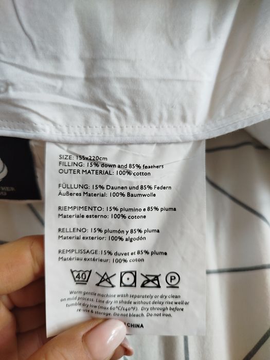 Kołdra puchowa 155×220 – NOWA (bez metki) Tarchały Wielkie • OLX.pl