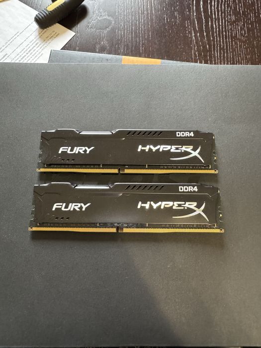 Оперативна памʼять Kingston HyperX Fury 3200 MHz Black 16GBx2 DDR4: 1 750 грн. - Комплектуючі та ...