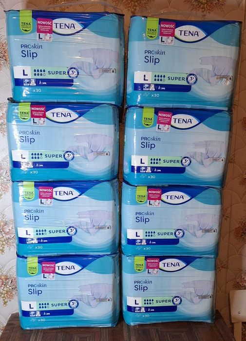 Pieluchomajtki TENA Proskin Slip Super L pieluchy dla dorosłych 30 szt ...
