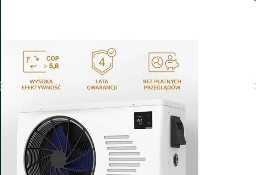 Pompa ciepła do basenu Hewalex PCWBi 13,2kW-C 25-60 m² + GRATIS Nowy ...