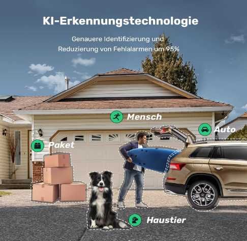 JEEBER Kamera monitoringowa 2K zewnętrzna 30m Glinik • OLX.pl