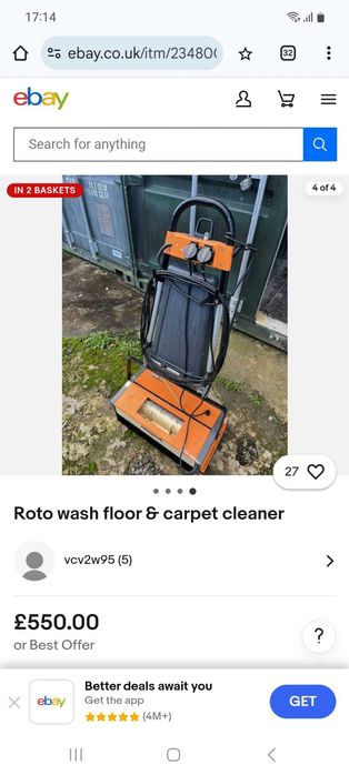 Lavador de Pavimentos e de Carpetes (RotoWash M30B) Póvoa De Varzim ...