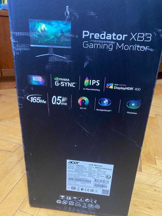 Ігровий Монітор Acer Predator XB271 UGS 27" IPS QHD 165 Hz G-Sync: 5 ...