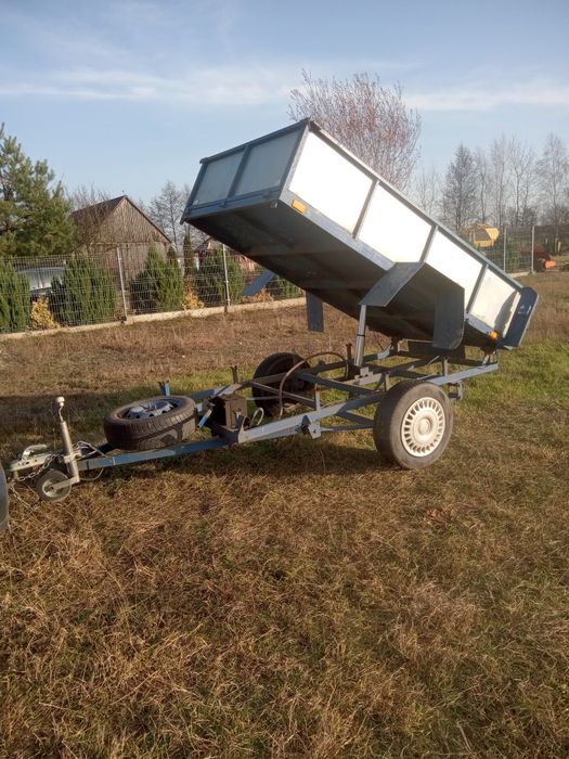 Przyczepka samochodowa do 750 kg wywrotka Kłótno • OLX.pl