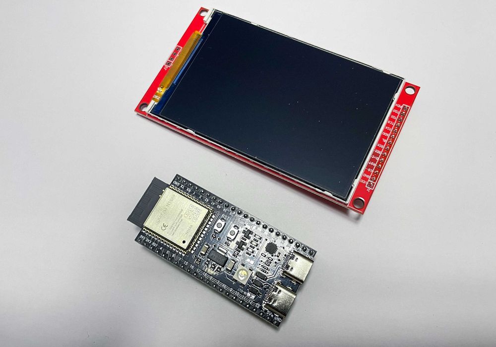 3.5" LCD IPS SPI 480X320 ILI9488 + ESP32-S3 DevKitC-1 WROOM-1 N16R8 ...