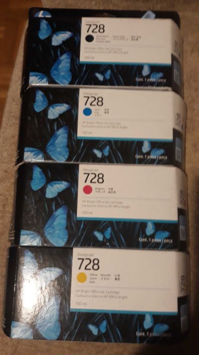 Oryginalne tusze HP728 CMYK 130ML Poznań Grunwald • OLX.pl