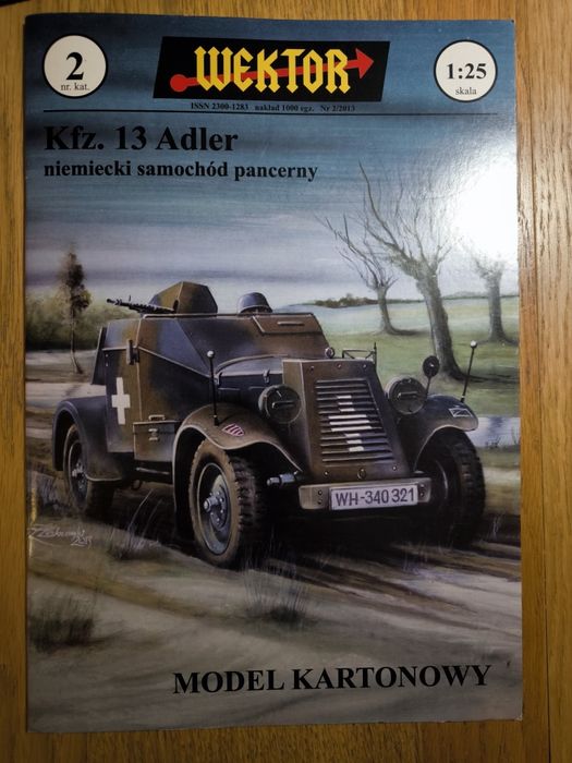MODEL KARTONOWY Niemiecki samochód pancerny WEKTOR Stasin • OLX.pl