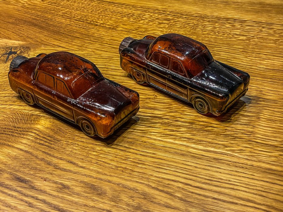 Polautol patent PRL szklany samochód butelka stan oryginalny Warszawa ...