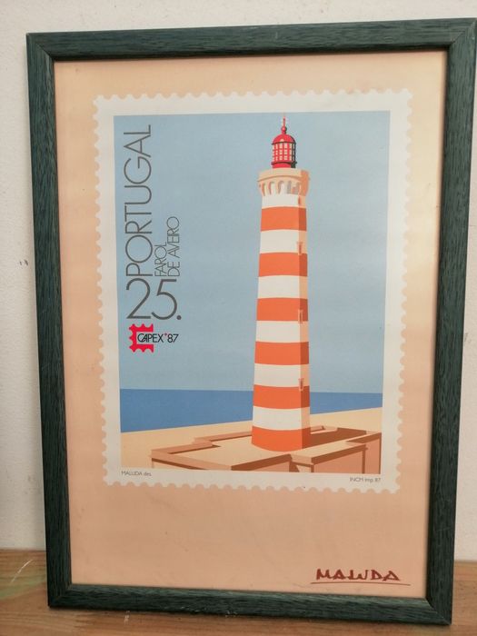 8 quadros Maluda Maluda 1934/1999/ Offset a Impressão certificada INCM São Bernardo • OLX.pt