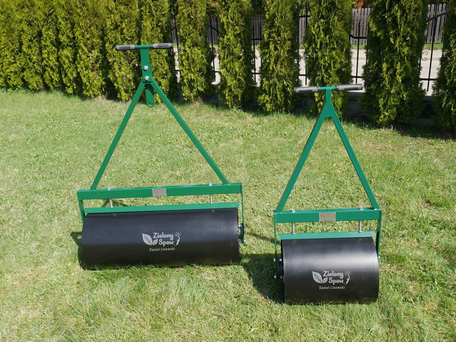 Walec ogrodowy 100cm ręczny/do traktorka 85-200kg Solidny, Ciężki Łódź ...
