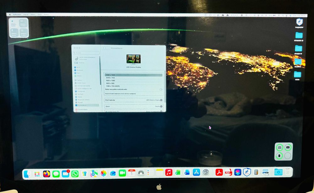 Monitor Apple LED Cinema Display 27" 4K - używany sprawny Łódź Widzew ...