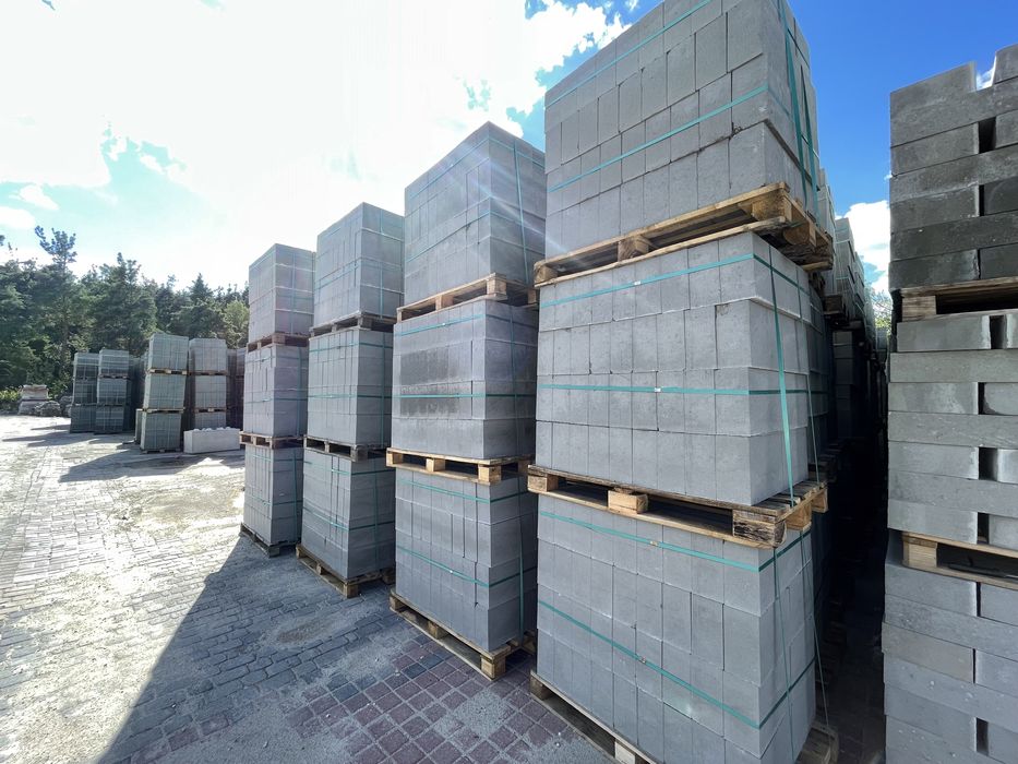 Bloczki betonowe fundamentowe 38x25x12cm Gliwice Trynek • OLX.pl