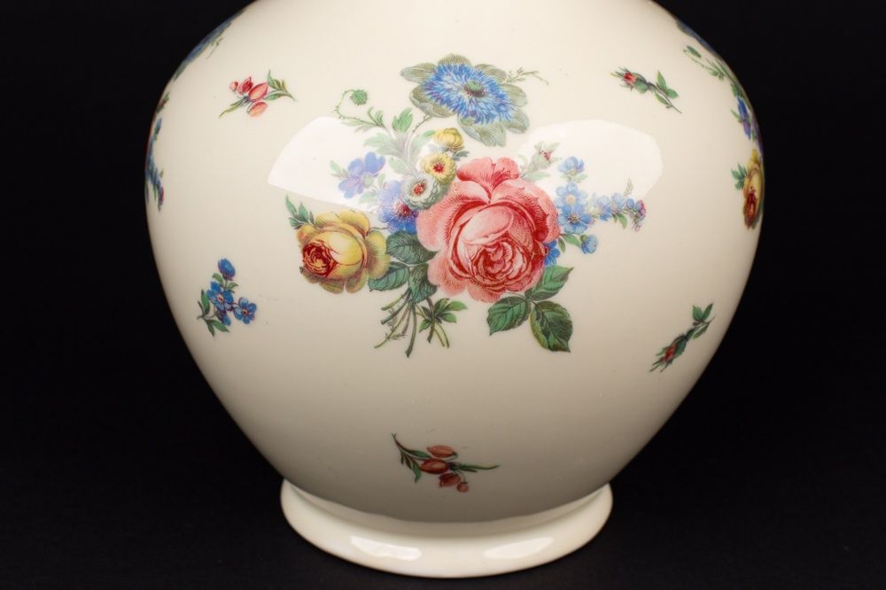 Hertel Jacobs przedwojenny wazon porcelanowy kwiaty Stargard • OLX.pl