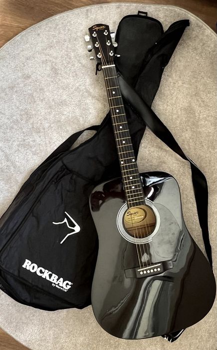 Guitarra Acústica Squier by Fender SA-105 Real, Dume E Semelhe • OLX.pt