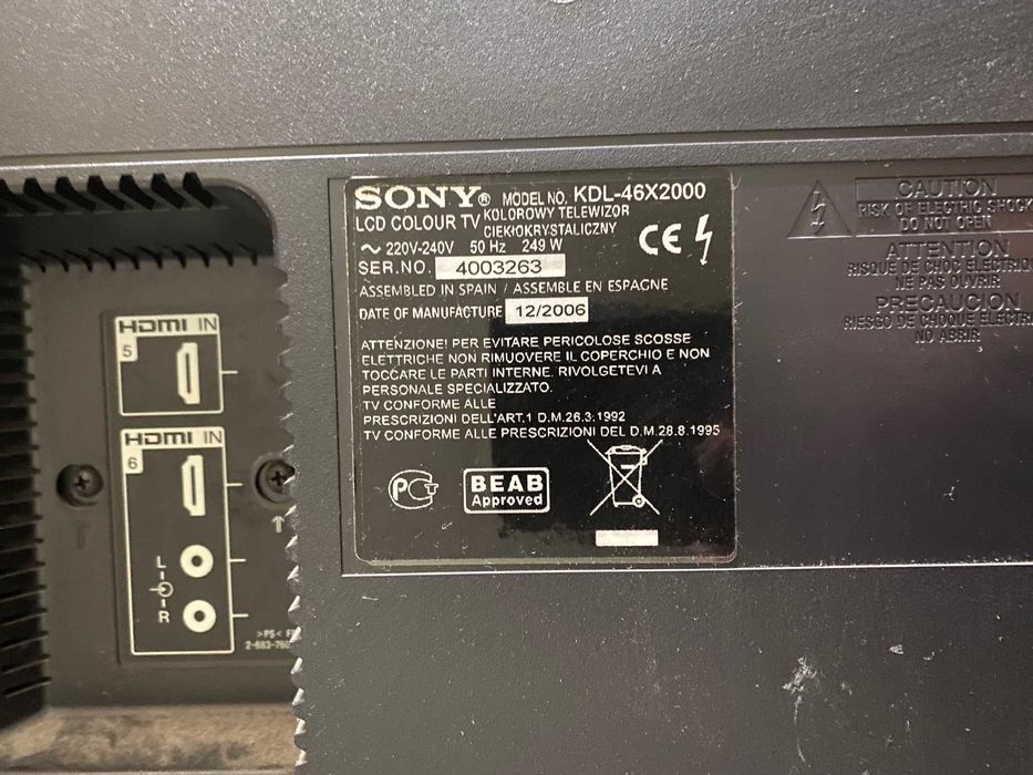 Televisor Sony Bravia KDL 46x2000 - 46'' Full HD Penha De França • OLX.pt