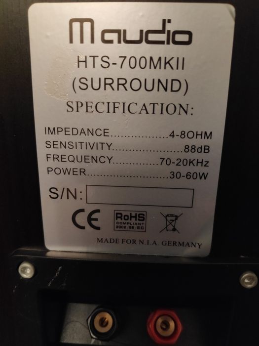 Zestaw Kolumn 5.0 M-Audio TREND HTS 700 Tychy • OLX.pl