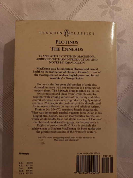 Plotinus - The Enneads (livro em inglês) Espinho • OLX Portugal