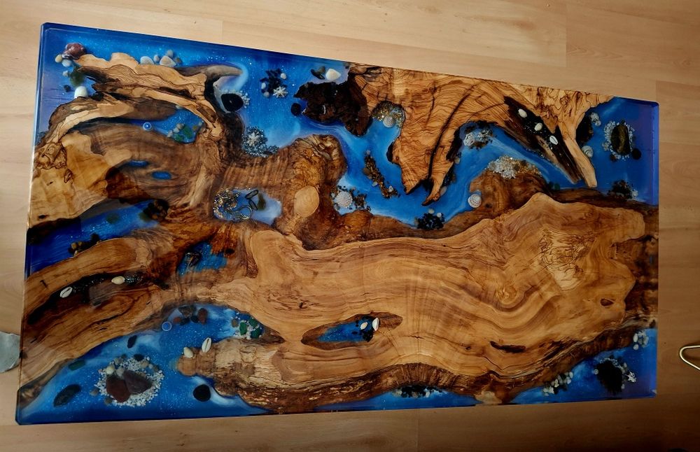 Stół do salonu żywica epoksydowa Unikat Rękodzidło Jaworzno • OLX.pl