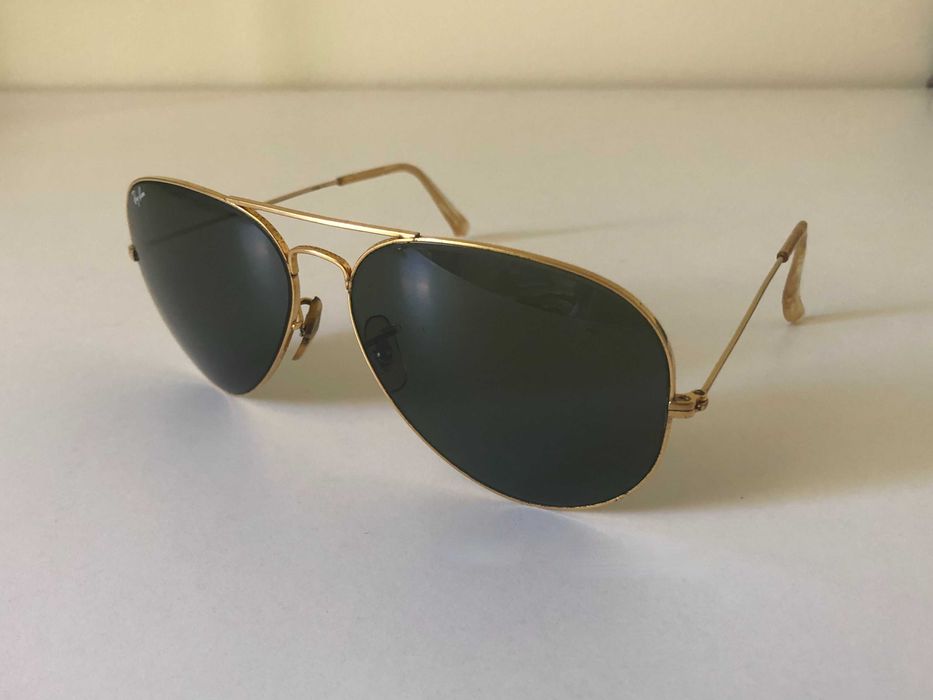 Óculos Ray Ban Aviator originais dorados Estrela • OLX Portugal
