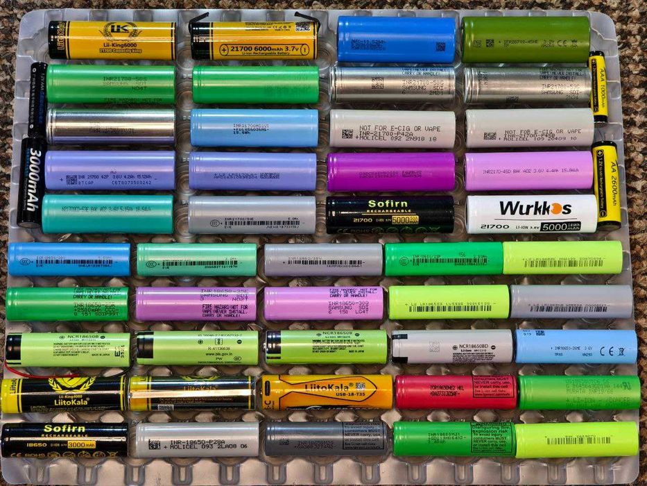 Акумулятори 18650 21700 AA 26700 26650 lifepo4 aaa АКБ батарейка: 45 ...