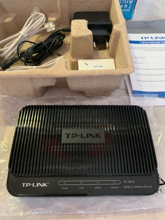 Вайфай Роутер TP-LINK ADSL2+ Modem Router TD-8816 m351: 419 грн ...