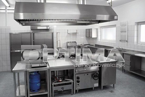 OKAP gastronomiczny CENTRALNY 200 X 120 LEDY producent Warszawa Bemowo ...
