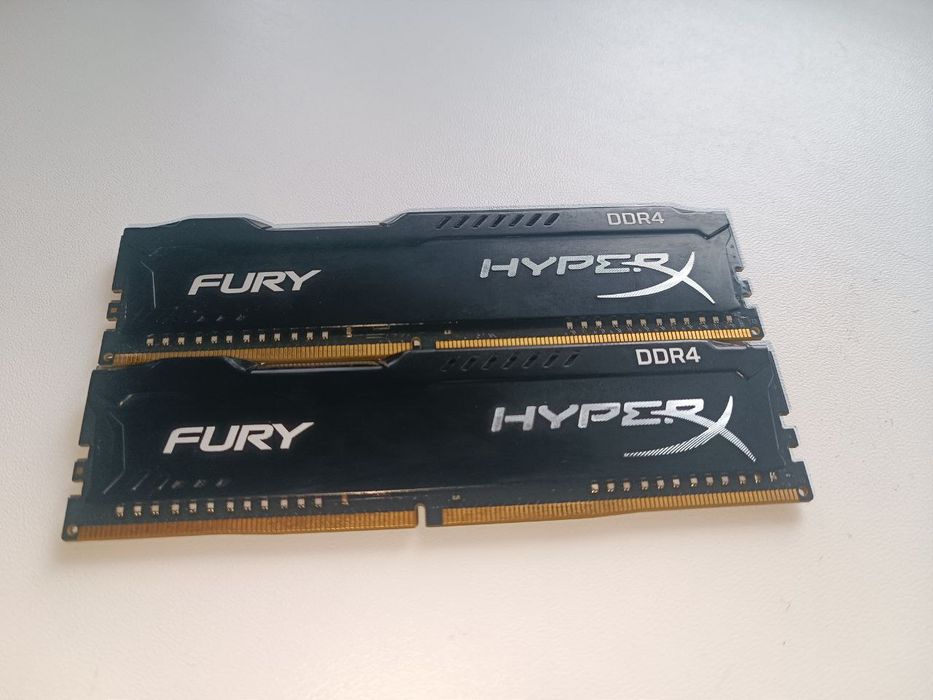 Оперативна пам'ять HyperX 2 х 8 GB DDR4 3200 MHz Fury Black (HX432C18F: 950 грн. - Комплектуючі ...