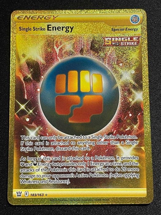 Carta Pokémon Single Strike Energy 183/163 Battle Styles Esmoriz • OLX.pt