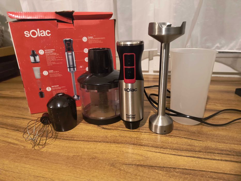 Blender ręczny Solac BA-5607 Pro Chef – bardzo dobry stan. Zestaw ...