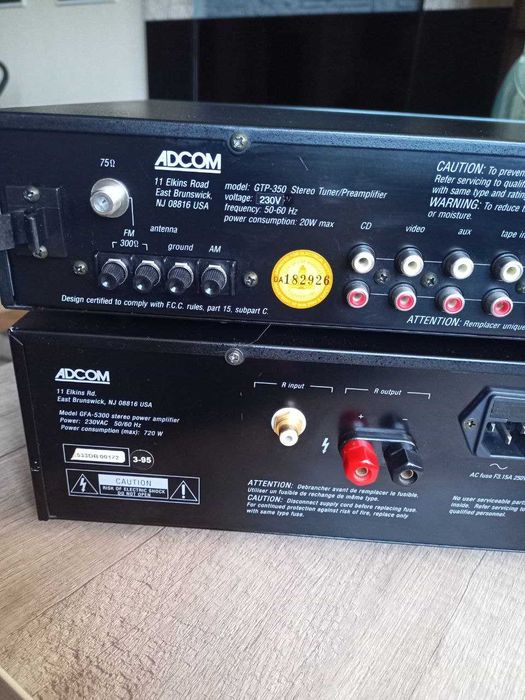 Ценителям ЗВУКА - легендарный ADCOM :GTP-350 + GFA-5300 (made in USA ...