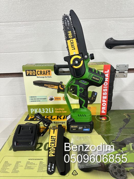 Акумуляторна пила Procraft Pka 32 2шини2 цепка акб 20/4 зп: 2 685 грн. - Електроінструмент ...