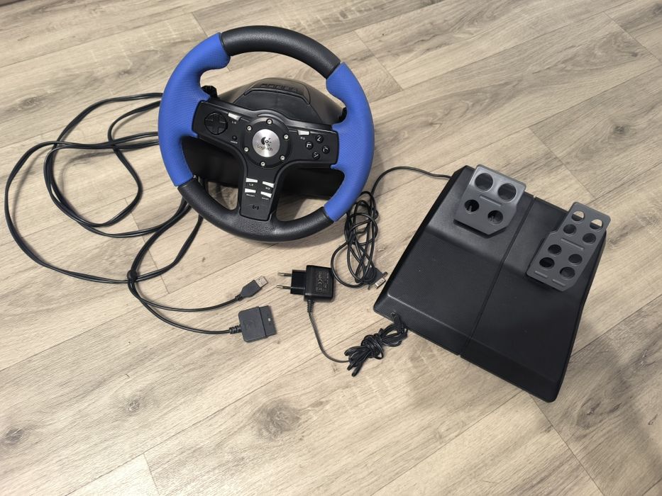 Игровой руль Logitech Driving Force EX for PS2 с педалями: 1 650 грн ...