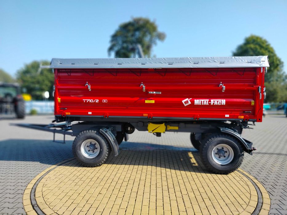 Przyczepa rolnicza dwuosiowa T710 METAL-FACH Małdyty • OLX.pl