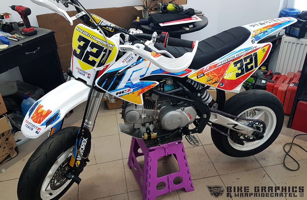 Profesjonalna Okleina PRO MX - Pitbike - MRF YCF 80, 120, 140 HQ RC SM ...