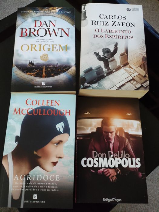 Pack de 4 Livros de literatura estrangeira Arcozelo • OLX Portugal