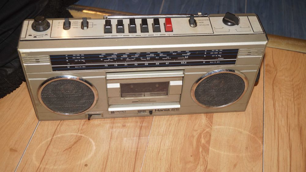 Radiomagnetofon Unitra Hania RMS 401 Stereo Antyk vintage gra Andrespol ...
