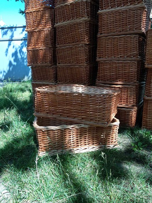 Плетені ящики короби лотки шухляди корзини для білизни іграшок та ін 660 грн Витвори