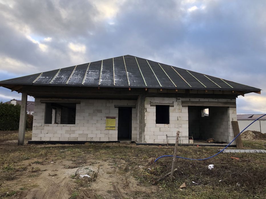 Dom parterowy Alt 4 w stanie surowym Brzozówka • OLX.pl