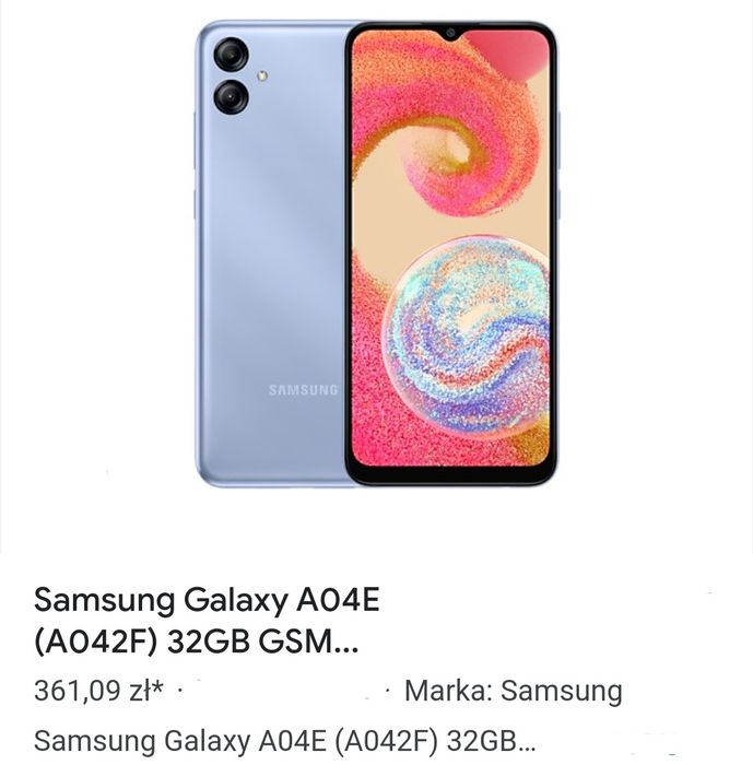 Samsung Galaxy A04E (A042F) Poznań Grunwald • OLX.pl
