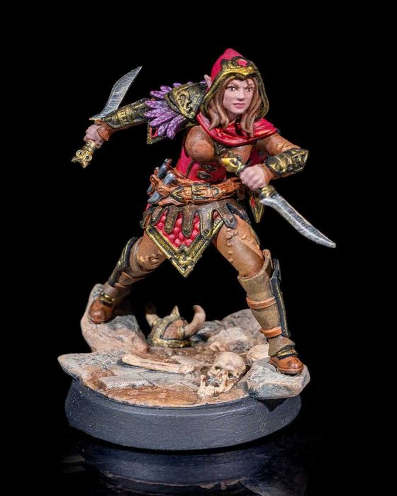 Triel Beltaulur Łotrzyk Figurka 32mm 14K DnD RPG Pathfinder Warhammer ...