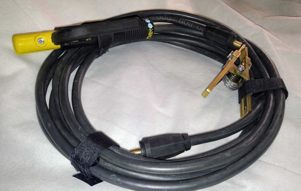 Мощный комплект сварочных кабелей с держателем ESAB для инвертора: 3 ...