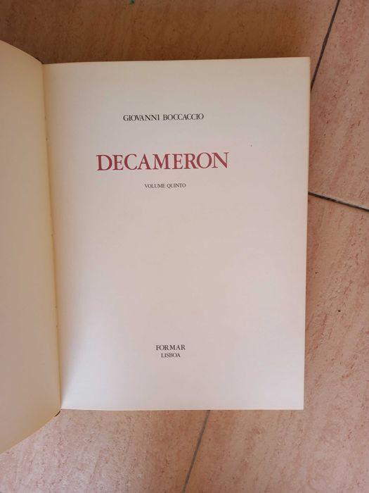 5 Livros Decameron de Boccacio Queluz E Belas • OLX.pt