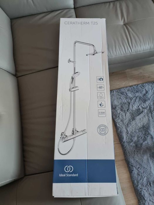 Zestaw prysznicowy Ideal Standard Ceratherm T25 system natynkowy Katowice Osiedle Paderewskiego ...