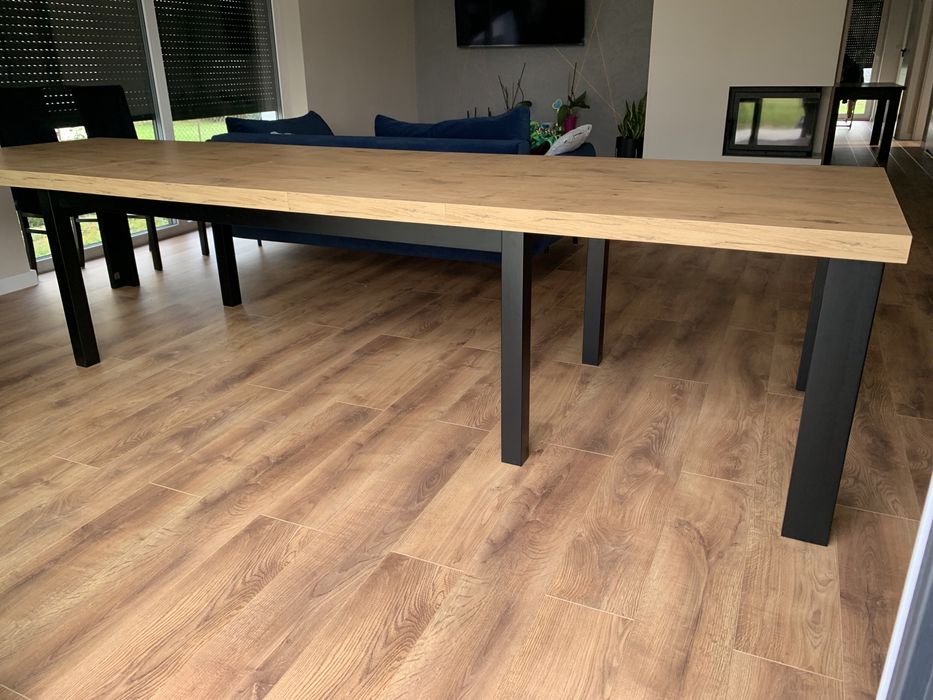 Stół max 4/5m na wymiar 8 nóg pająk CAŁA POLSKA Dąb beton okragly ...